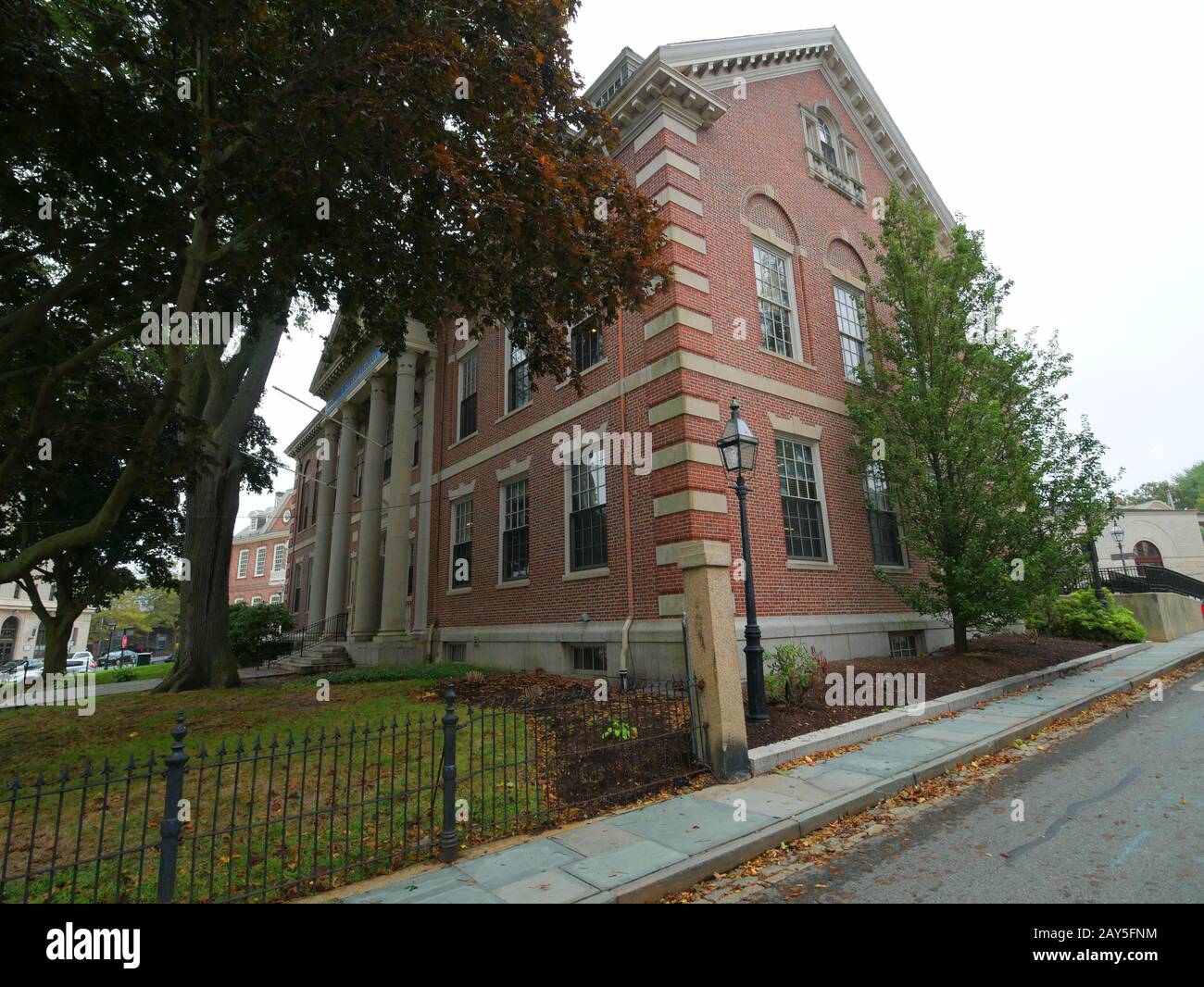 Newport, Rhode Island-September 2017: Side view of the Newport County ...