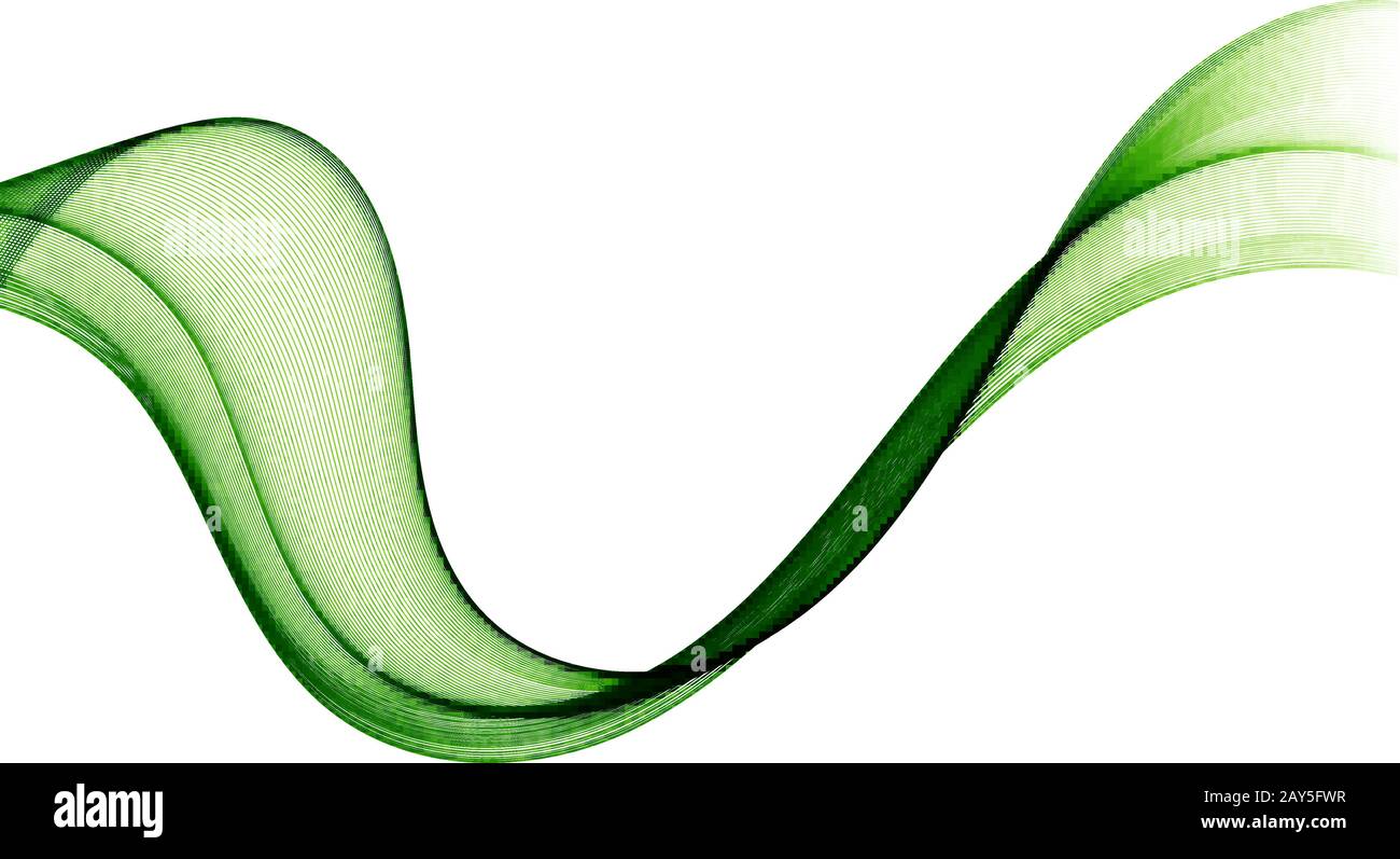 Green wave color flow waved lines for brochure, website, flyer design ...