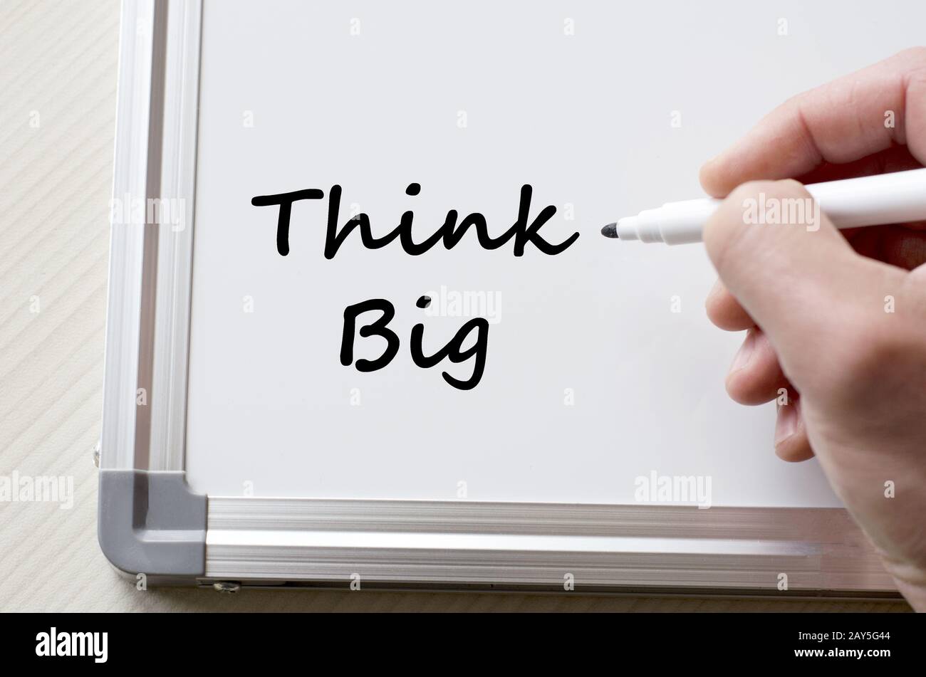 Think big dream written hi-res stock photography and images - Alamy