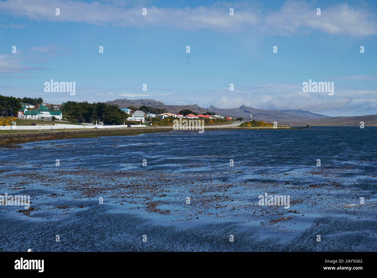 Waterfront of Stanley, capital of the Falkland Islands Stock Photo - Alamy