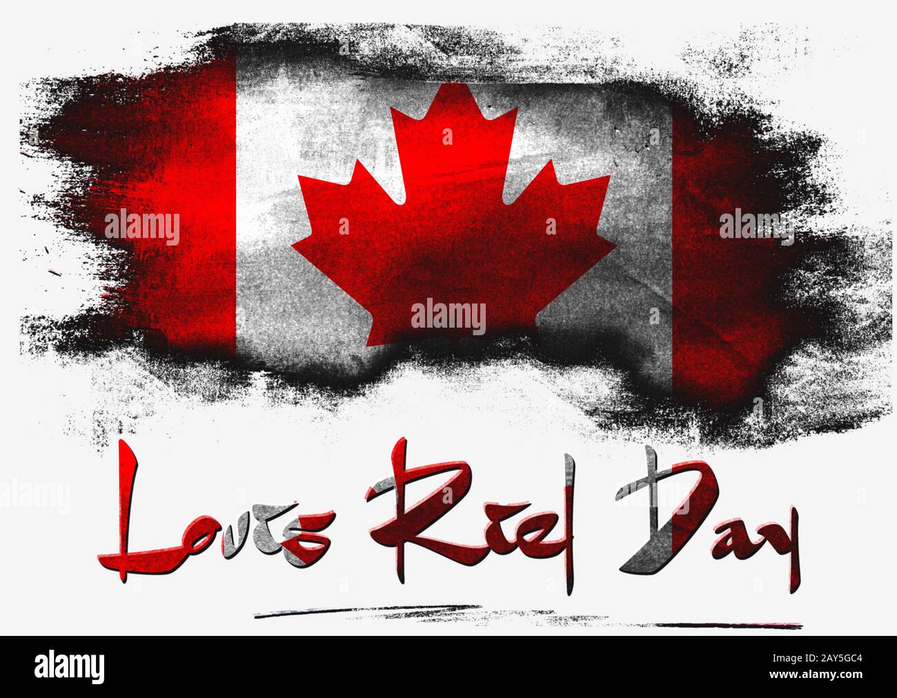 Flag of Canada for Louis Riel Day Stock Photo - Alamy