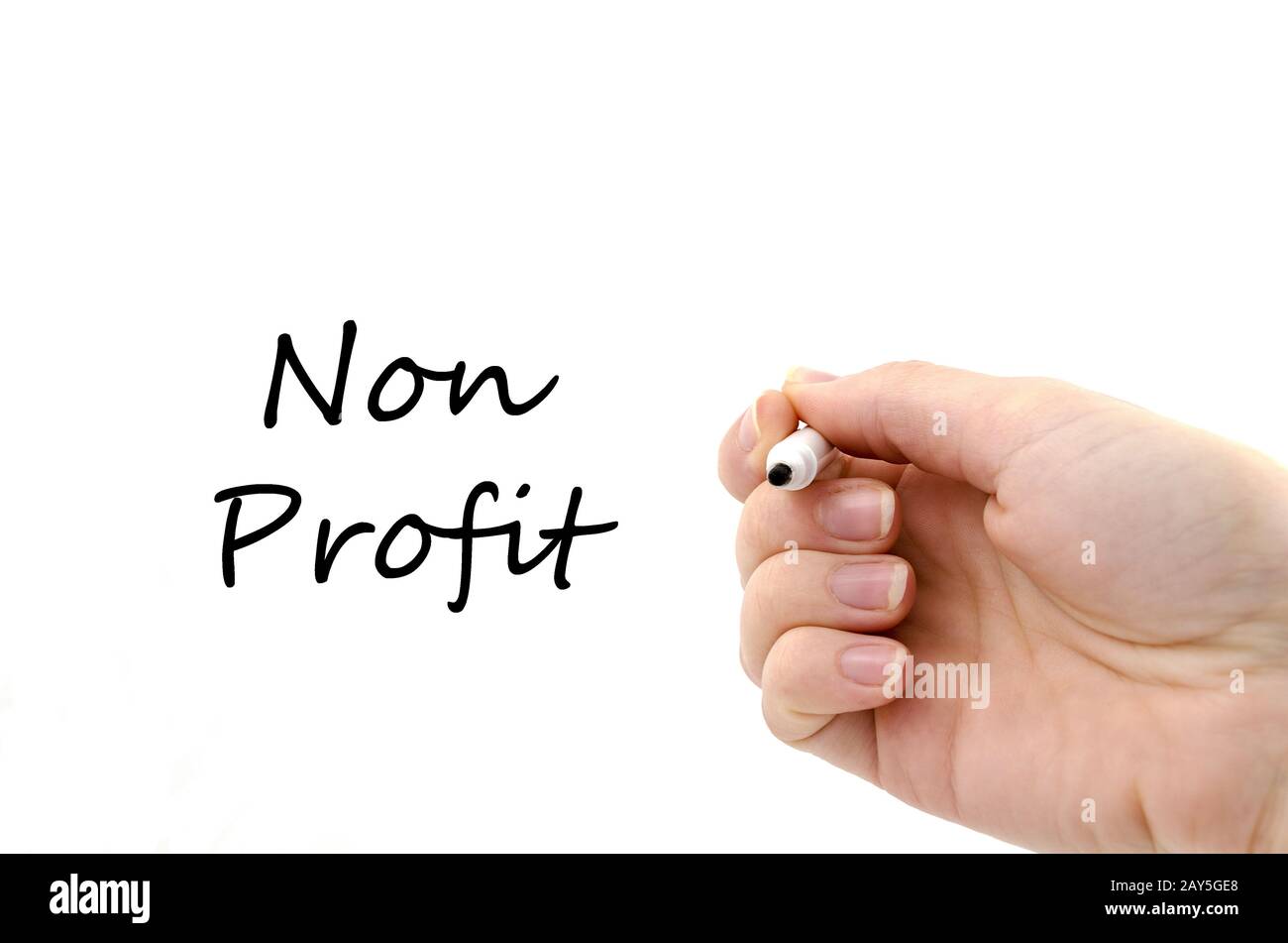 Female hand over white background Stock Photo - Alamy