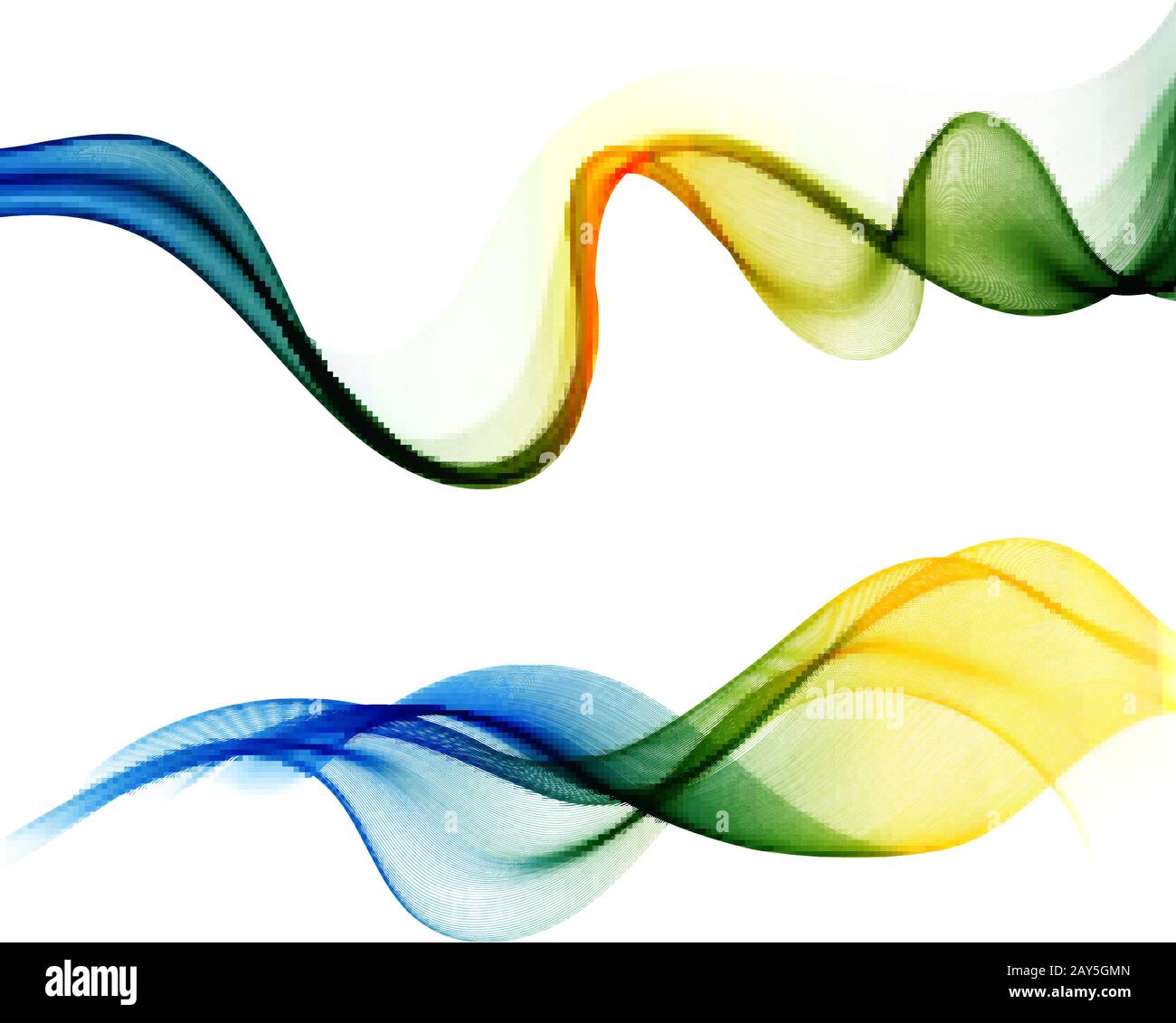 Vector Abstract spectrum curved lines background. Brochure and site ...
