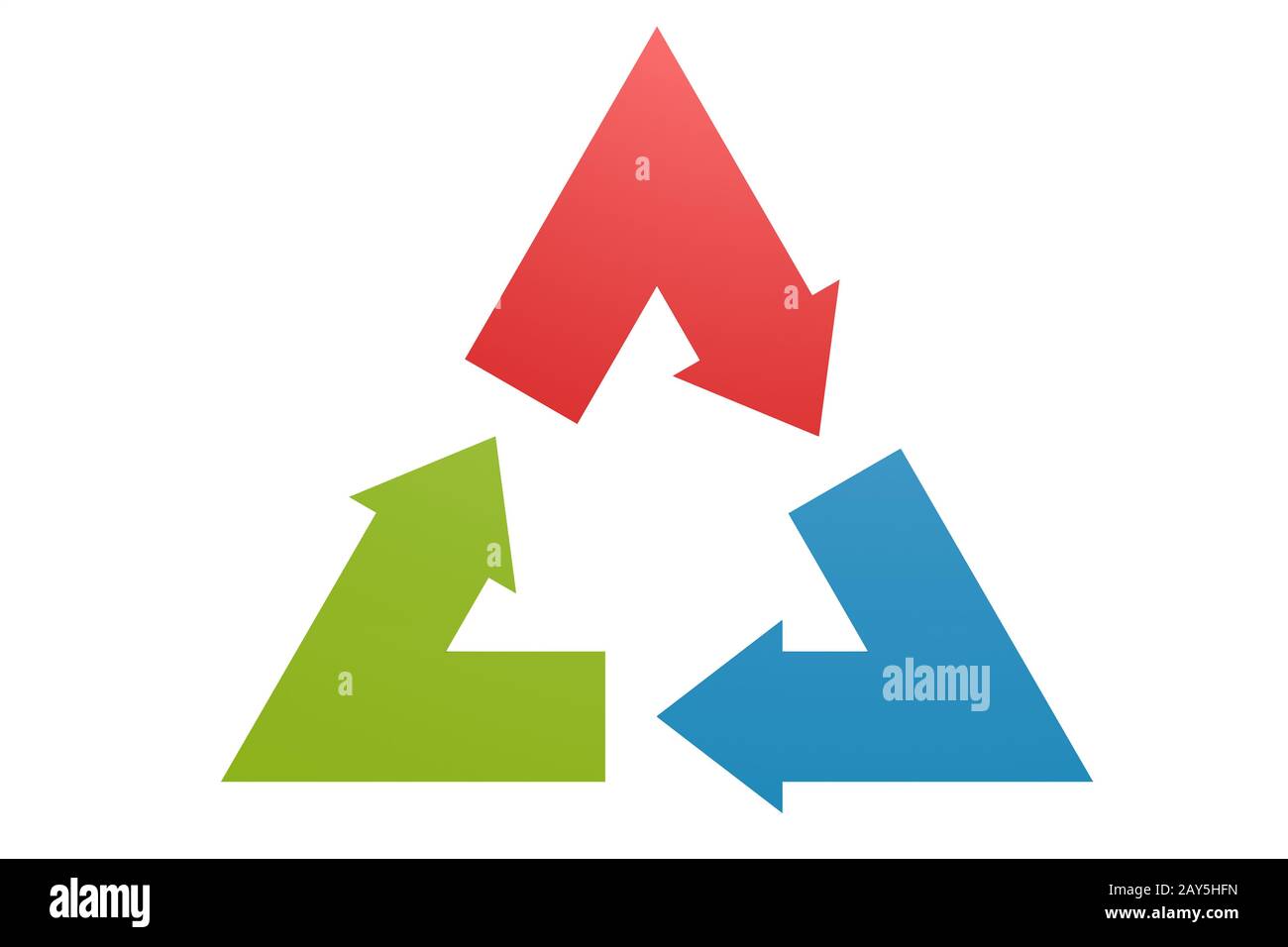 Triangle arrow, isolated Stock Photo - Alamy