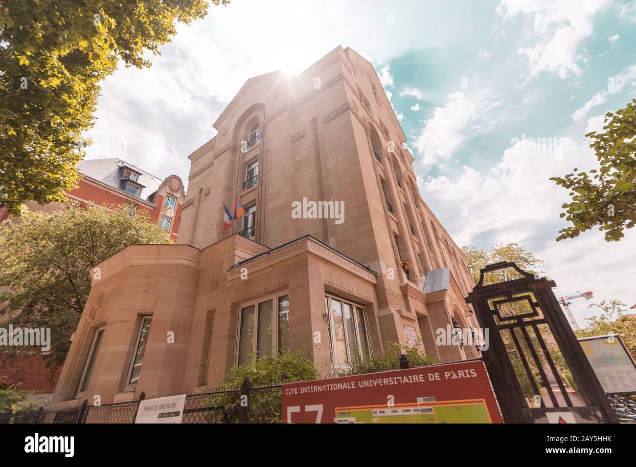 25 July 2019, Paris, France: Cite International University of Paris ...