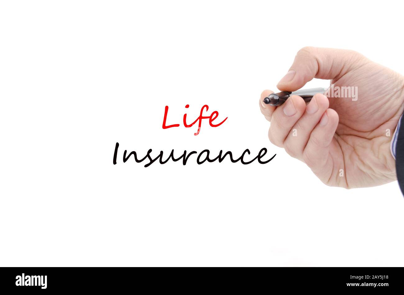 Life insurance text concept Stock Photo - Alamy