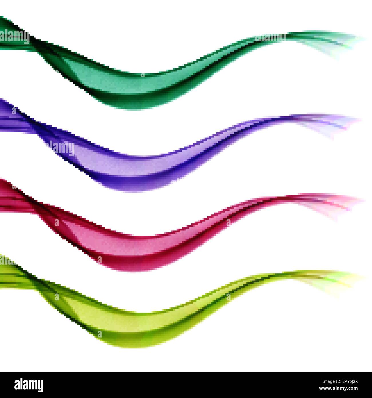 Colored abstract waves banner Stock Vector Images - Alamy