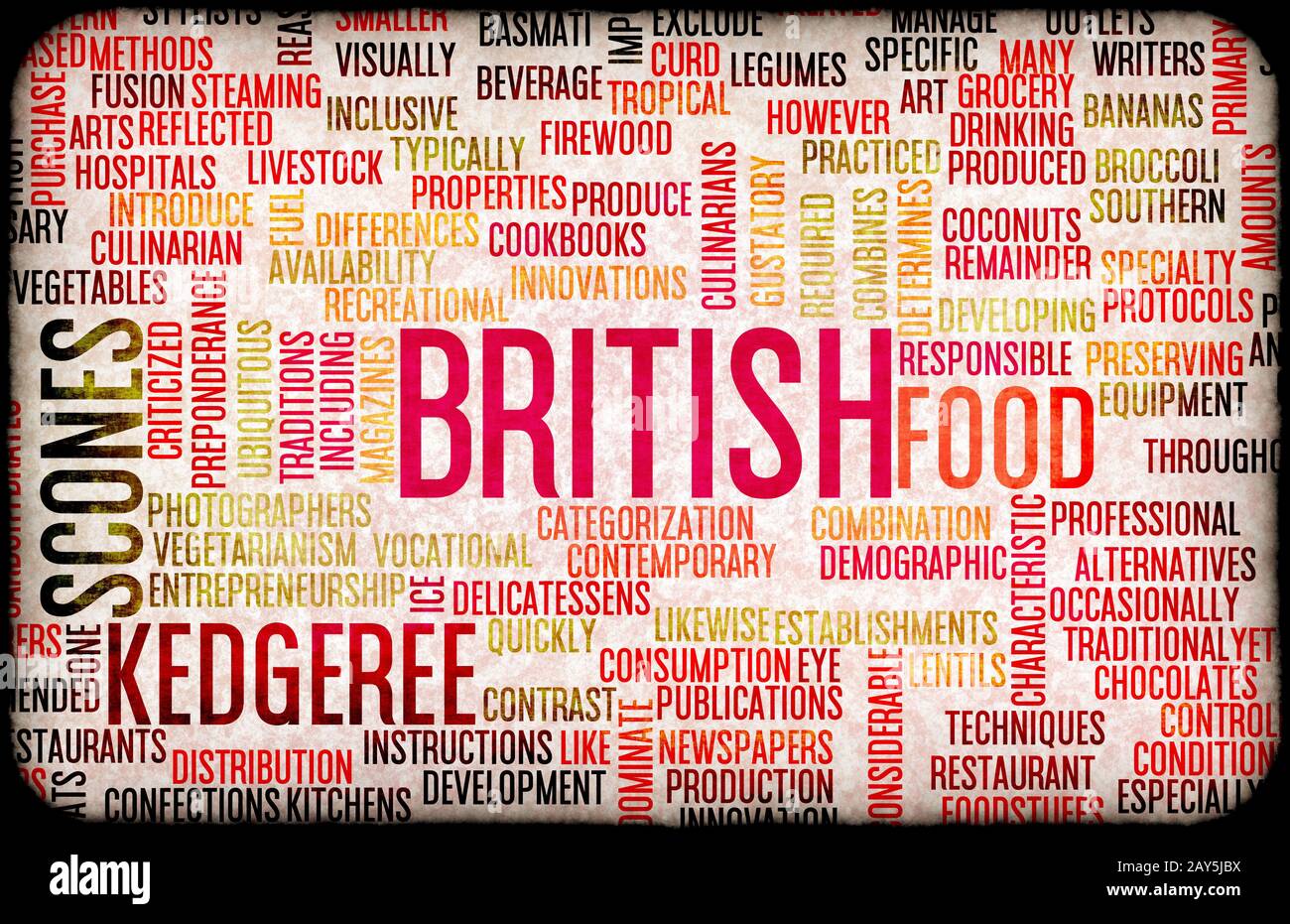 British Food Menu Stock Photo - Alamy