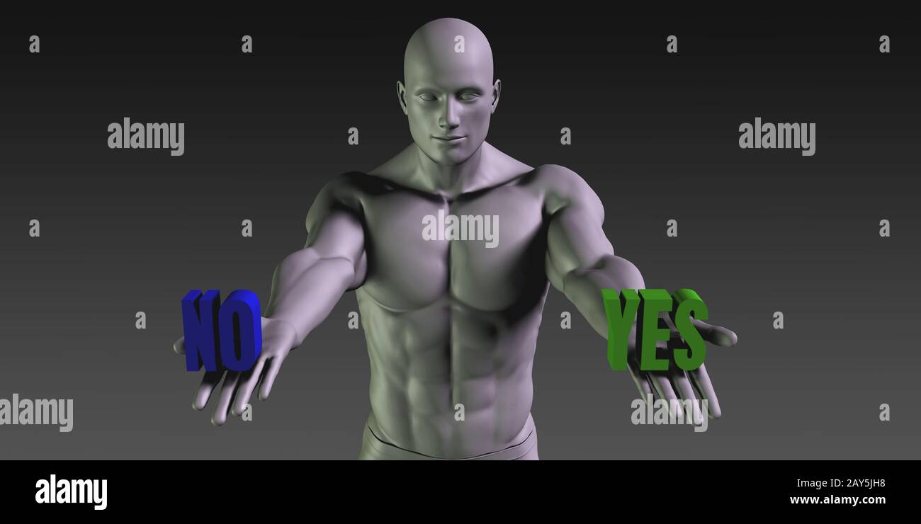 Yes vs No Stock Photo - Alamy