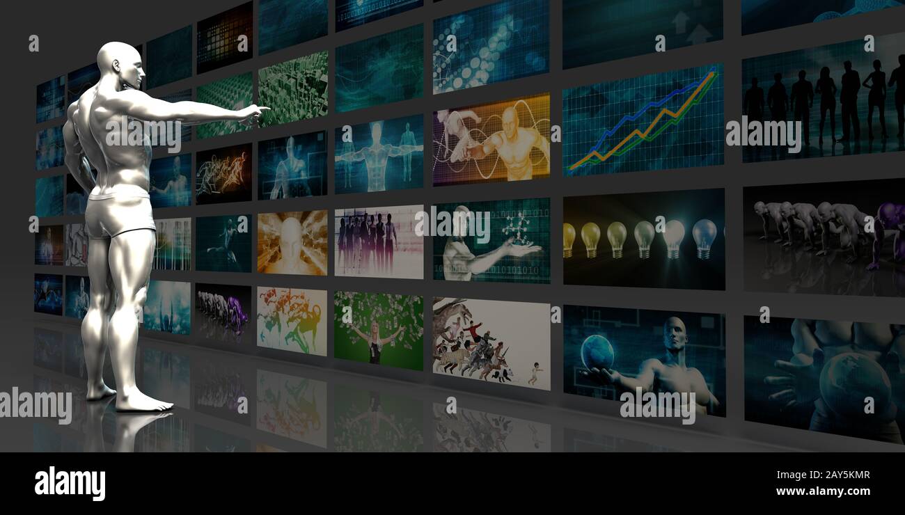 Entertainment technology new video streaming hi-res stock photography ...