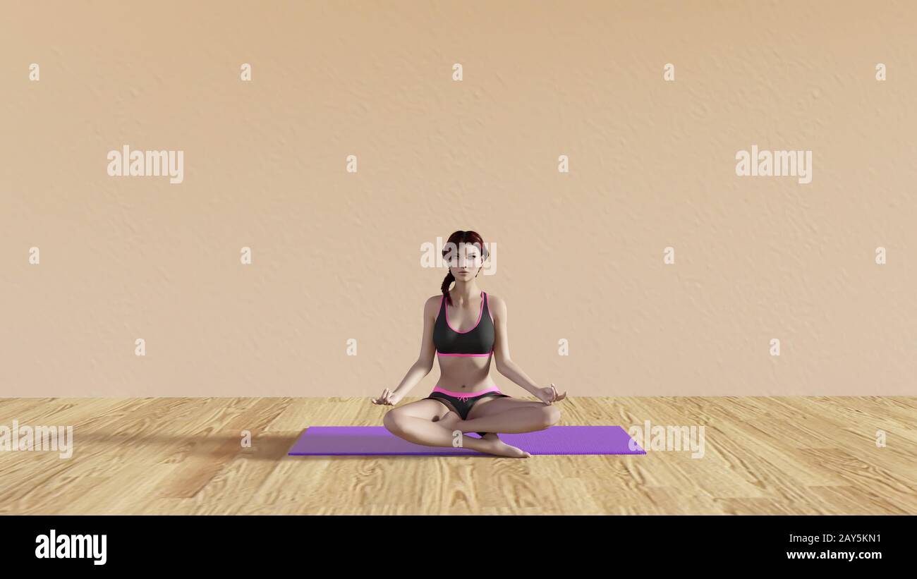 Lotus positions hi-res stock photography and images - Alamy