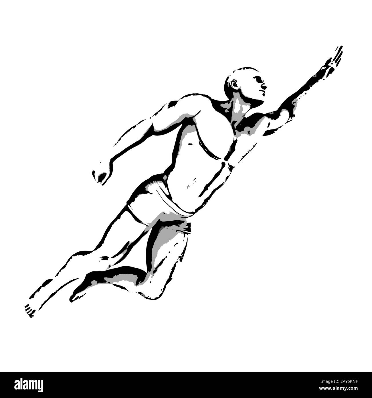 Comic Book Hero Pose Stock Photo - Alamy