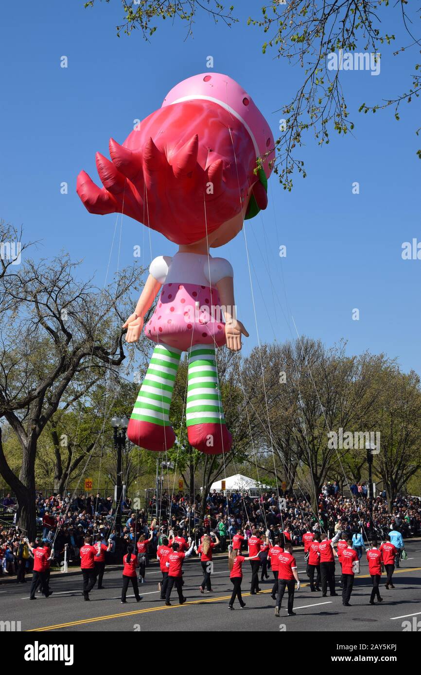 The 2016 National Cherry Blossom Parade in Washington DC, USA Stock ...