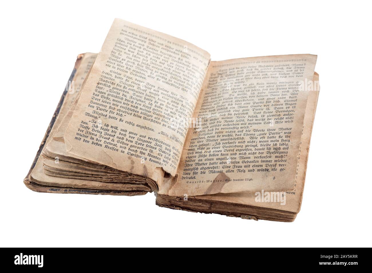 Old open book Stock Photo - Alamy