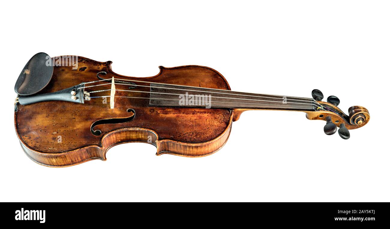 Old violin Cut Out Stock Images & Pictures - Alamy