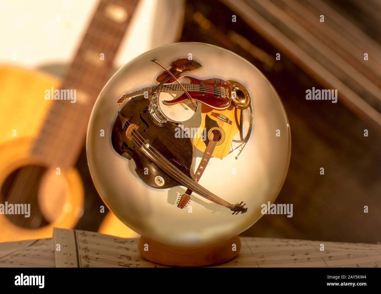 Music in the ball Stock Photo - Alamy