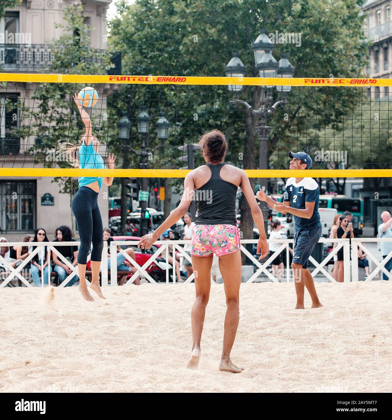 Volleyball court hall hi-res stock photography and images - Alamy
