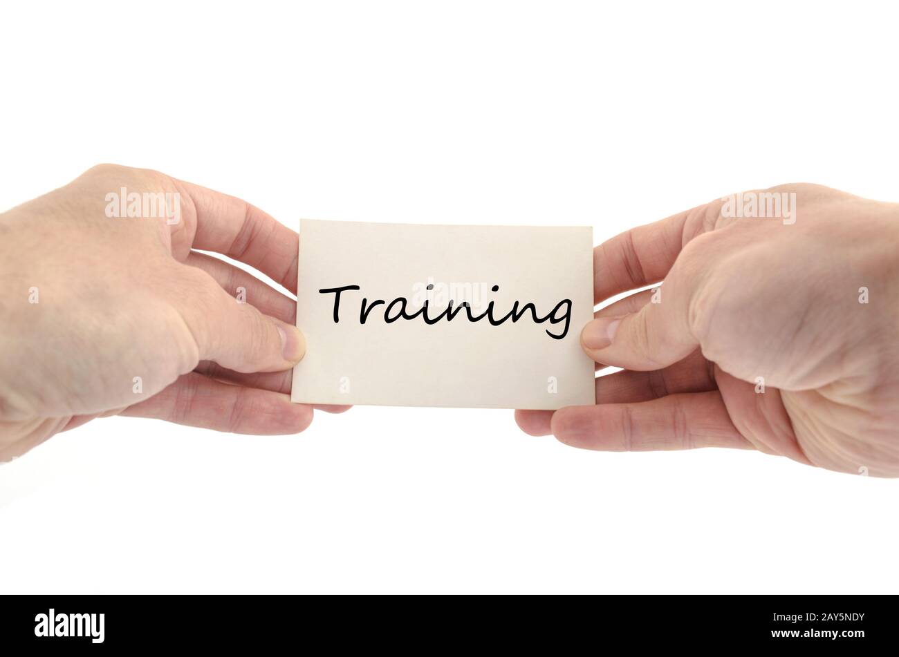 Training text concept Stock Photo - Alamy