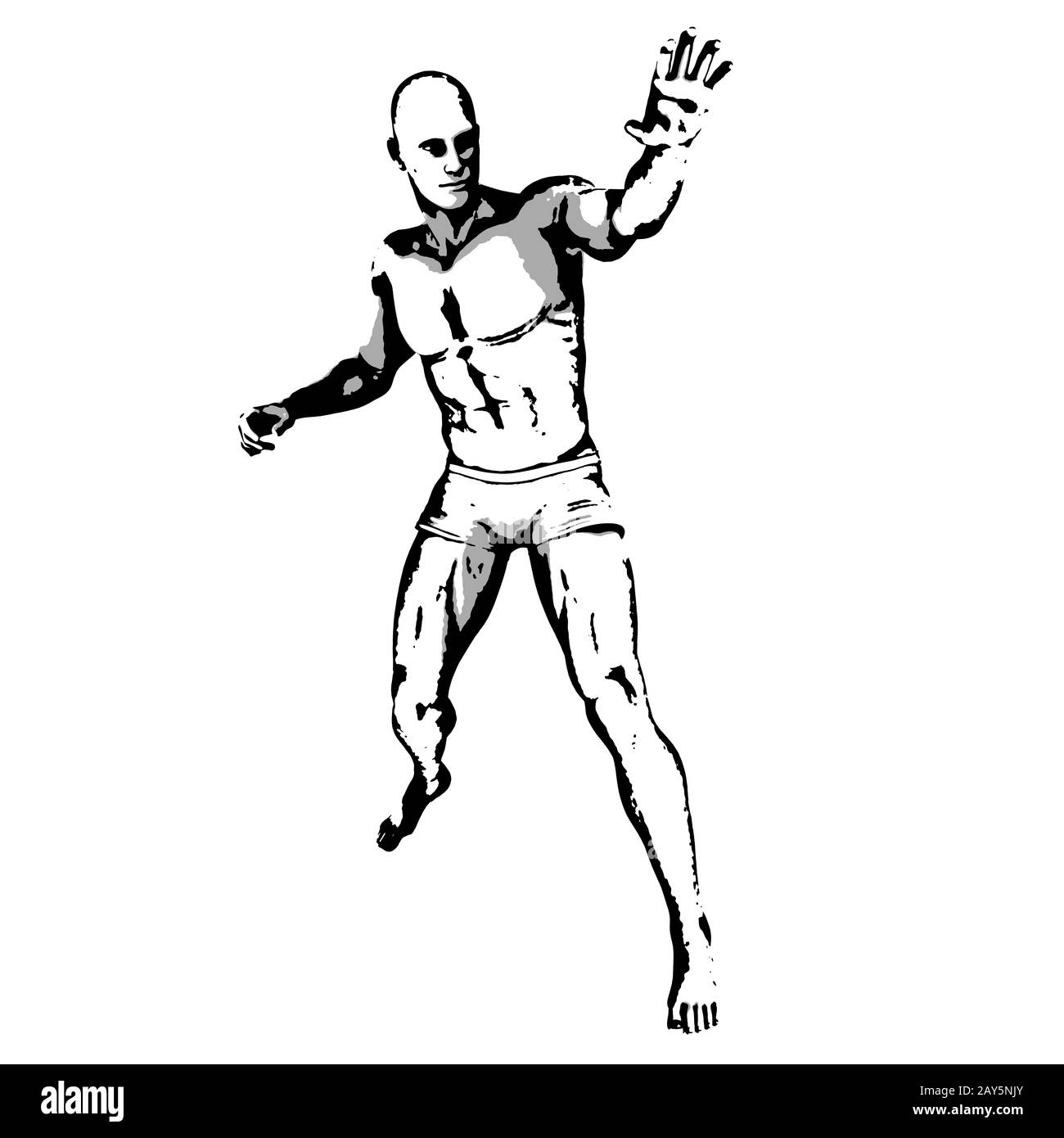 Comic Book Hero Pose Stock Photo - Alamy