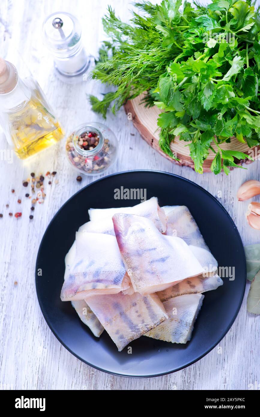 raw fish fillet Stock Photo - Alamy