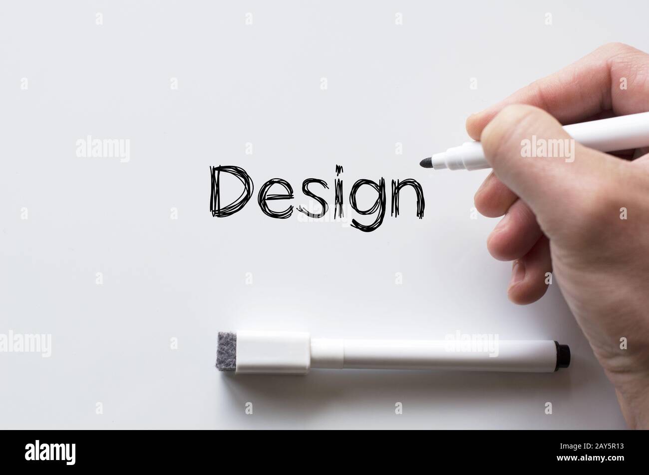 Design written on whiteboard Stock Photo - Alamy