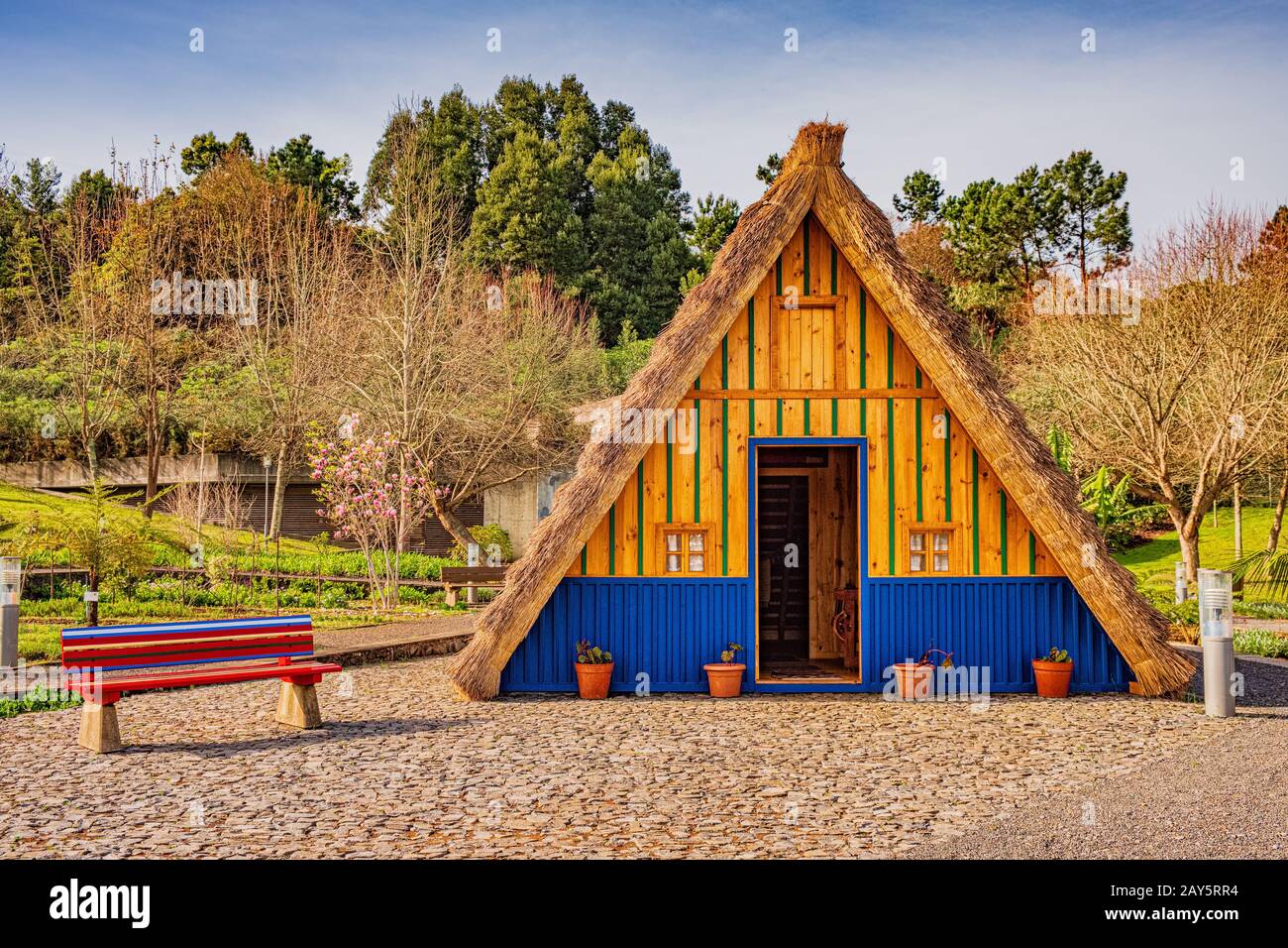 Traditional cottage in Santana, Madeira, Portugal Stock Photo - Alamy