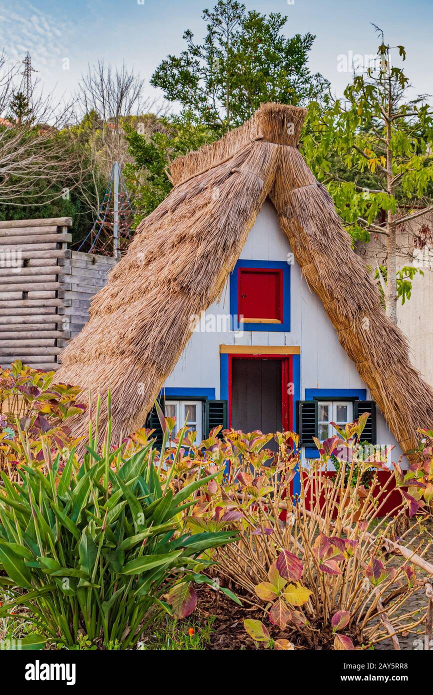 Traditional cottage in Santana, Madeira, Portugal Stock Photo - Alamy
