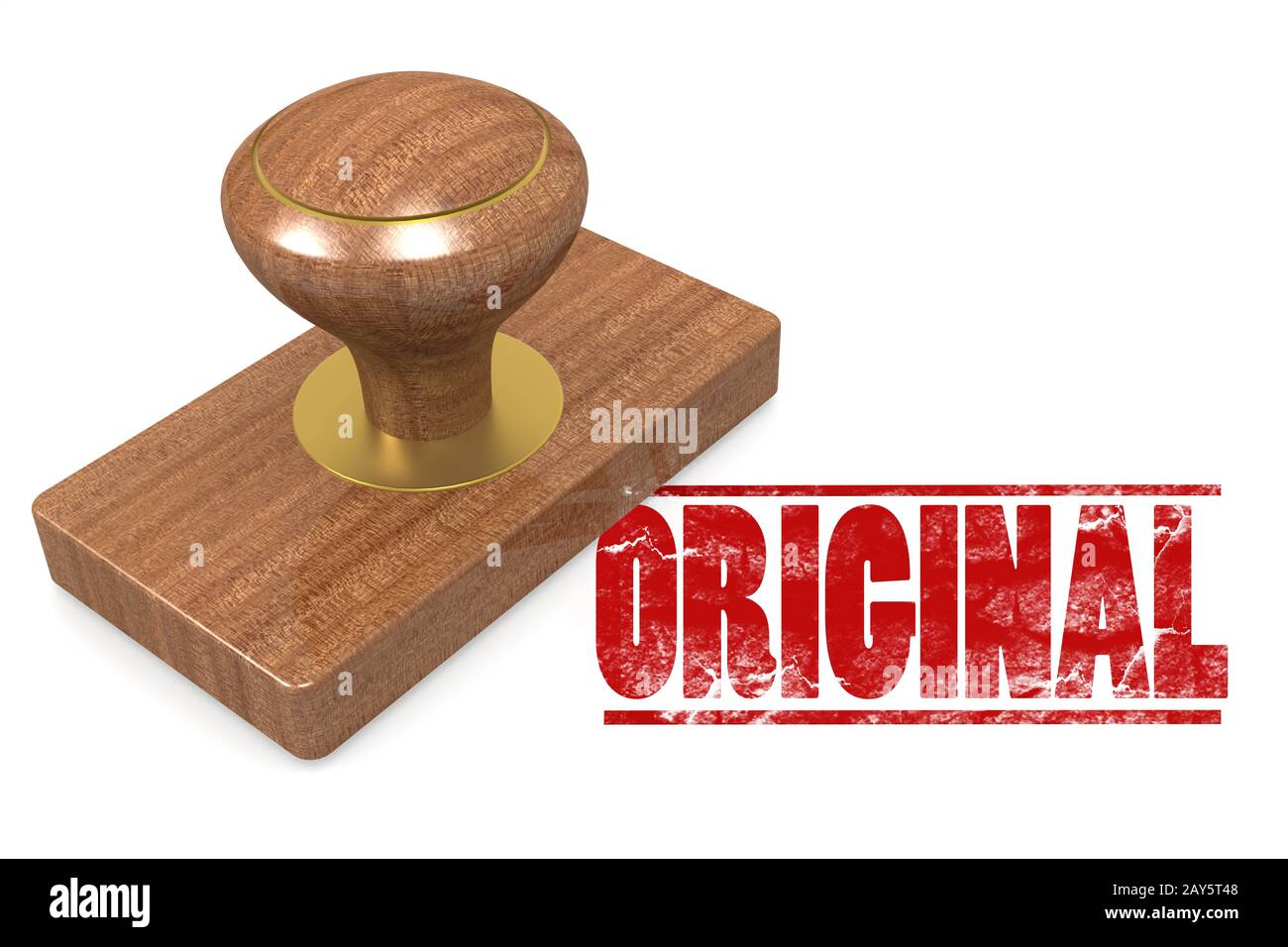 Original wooded seal stamp Stock Photo - Alamy