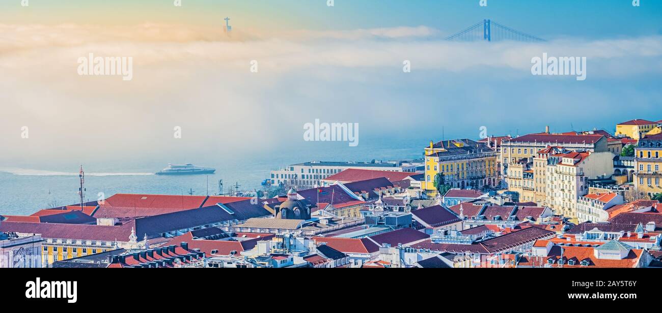 Rooftop background lisbon hi-res stock photography and images - Alamy