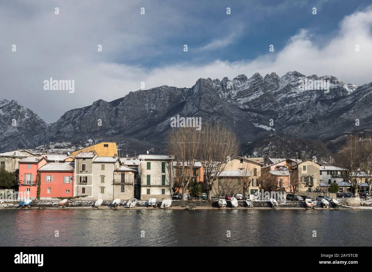 Pescarenico village, Lecco district, Como Lake, Lombardy, Italy, Europe ...