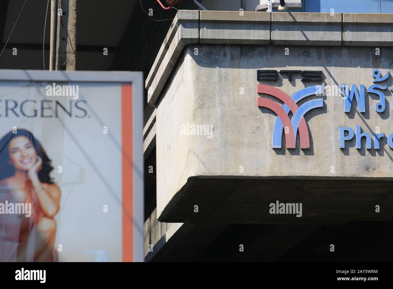 BTS Skytrain station in bangkok. Bts skytrain is the main transport ...