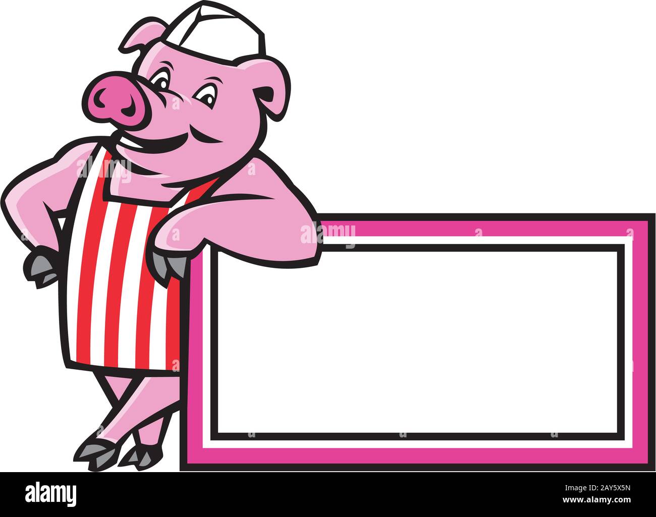 Pig leaning hi-res stock photography and images - Alamy