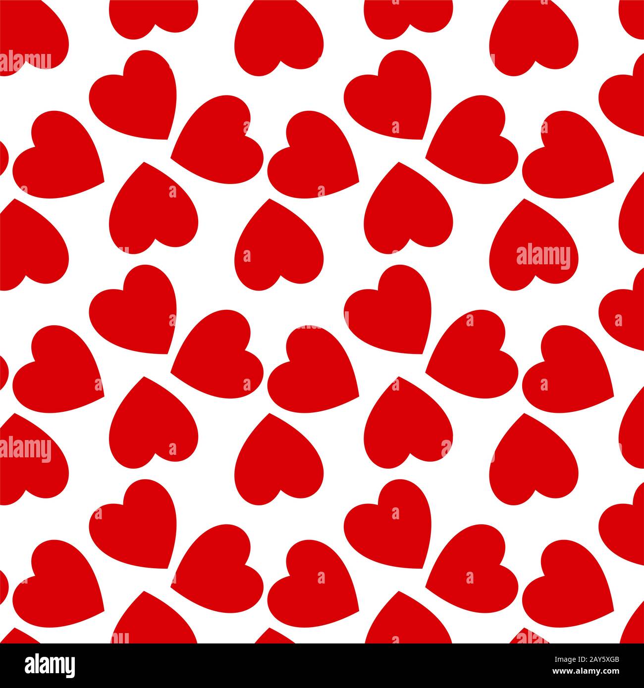 Red Love Heart Vector Patten Stock Photo - Alamy