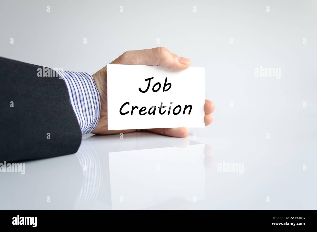 Job creation text concept Stock Photo - Alamy
