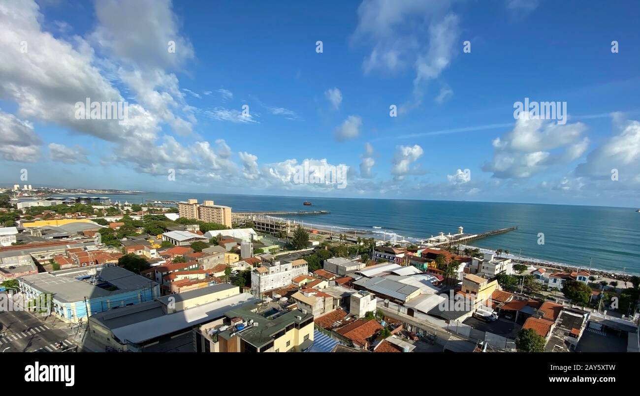 Aerial view of the city of Fortaleza. Fortaleza Pier Stock Photo - Alamy