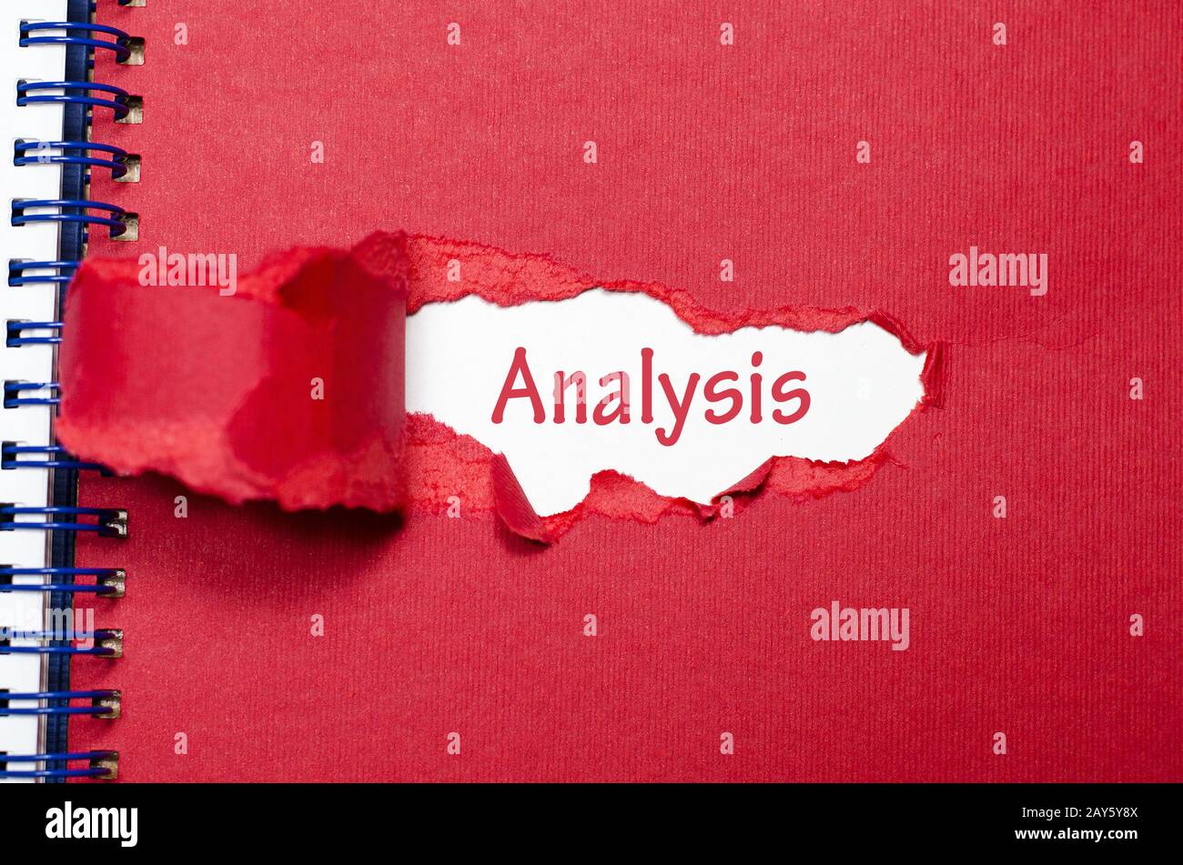 The word analysis appearing behind torn paper Stock Photo - Alamy
