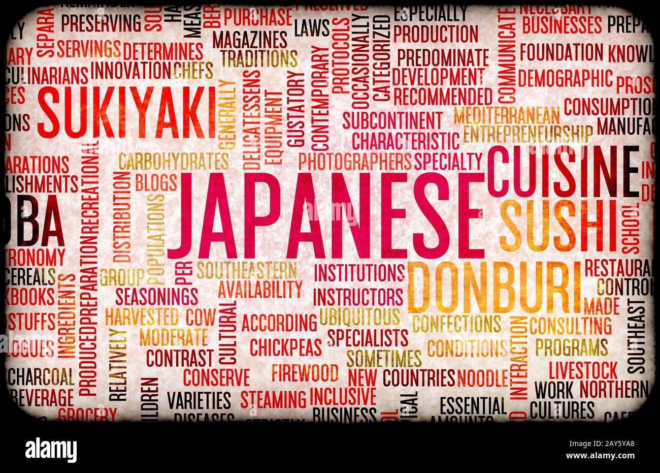 Menu japanese food list sushi hi-res stock photography and images - Alamy