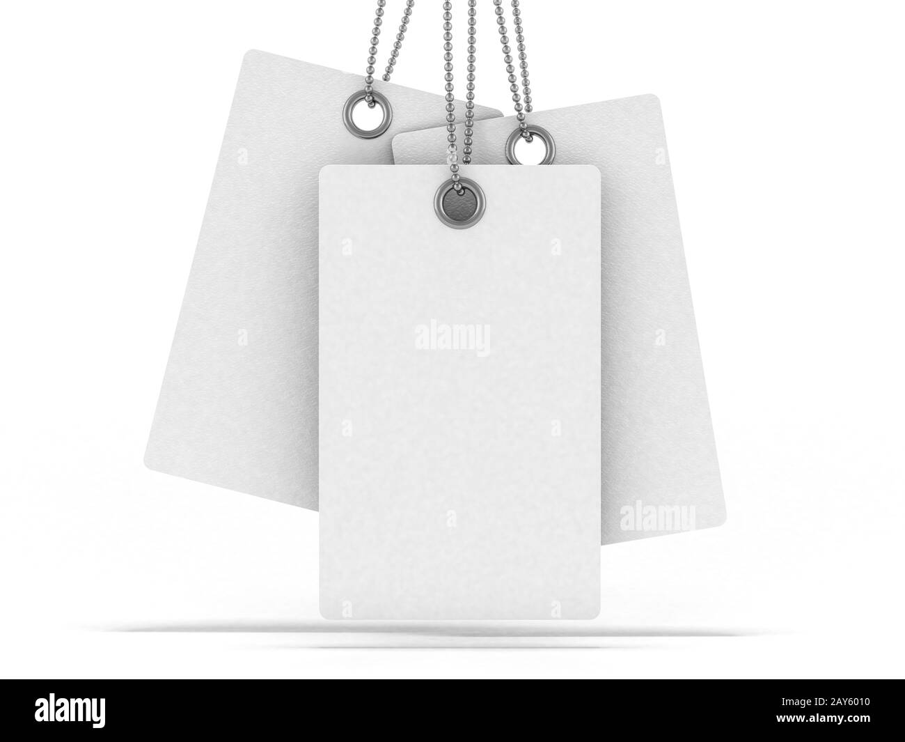 White rectangular tag mockup Cut Out Stock Images & Pictures - Alamy