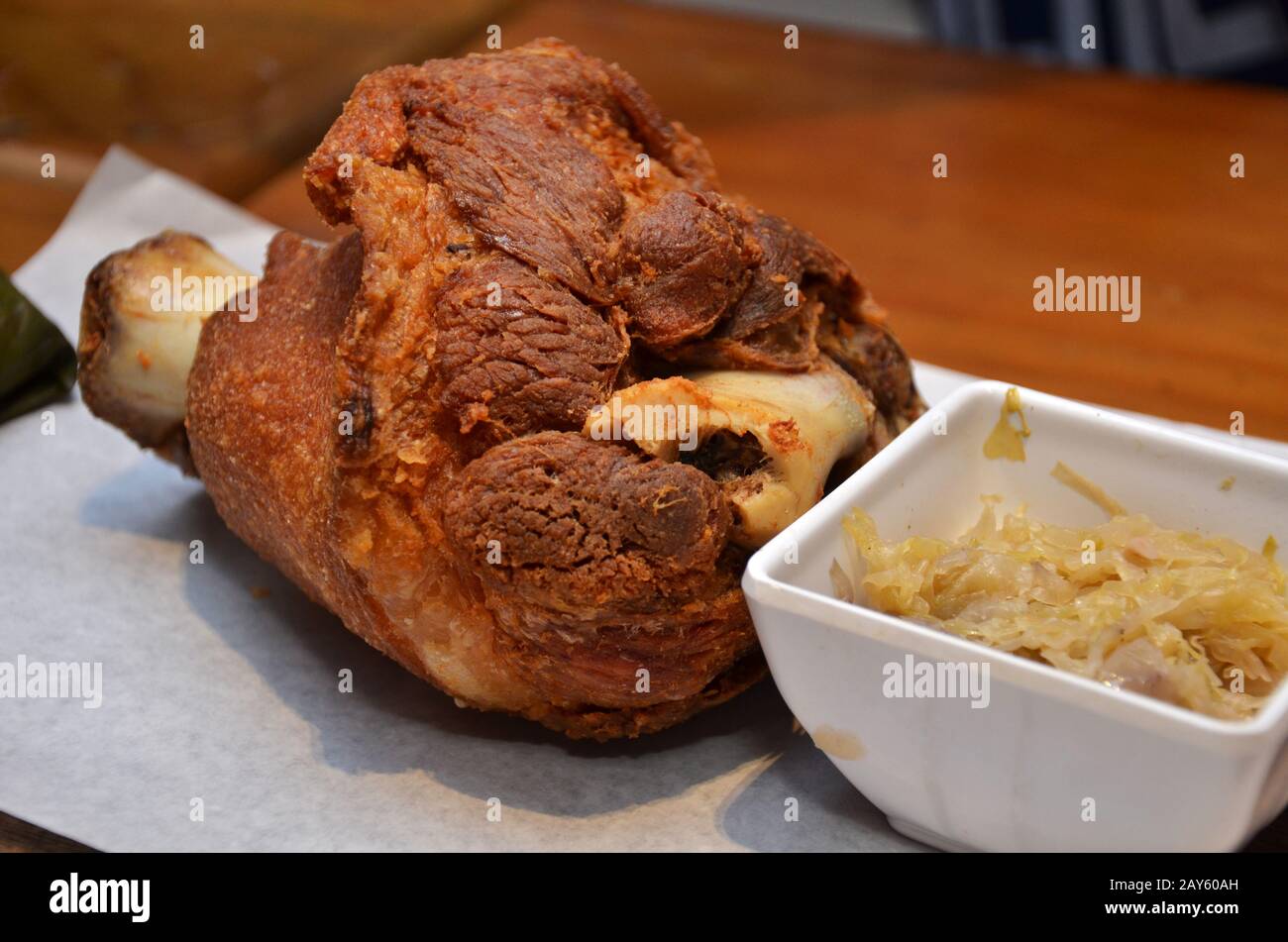 Roasted pork knuckle Stock Photo - Alamy