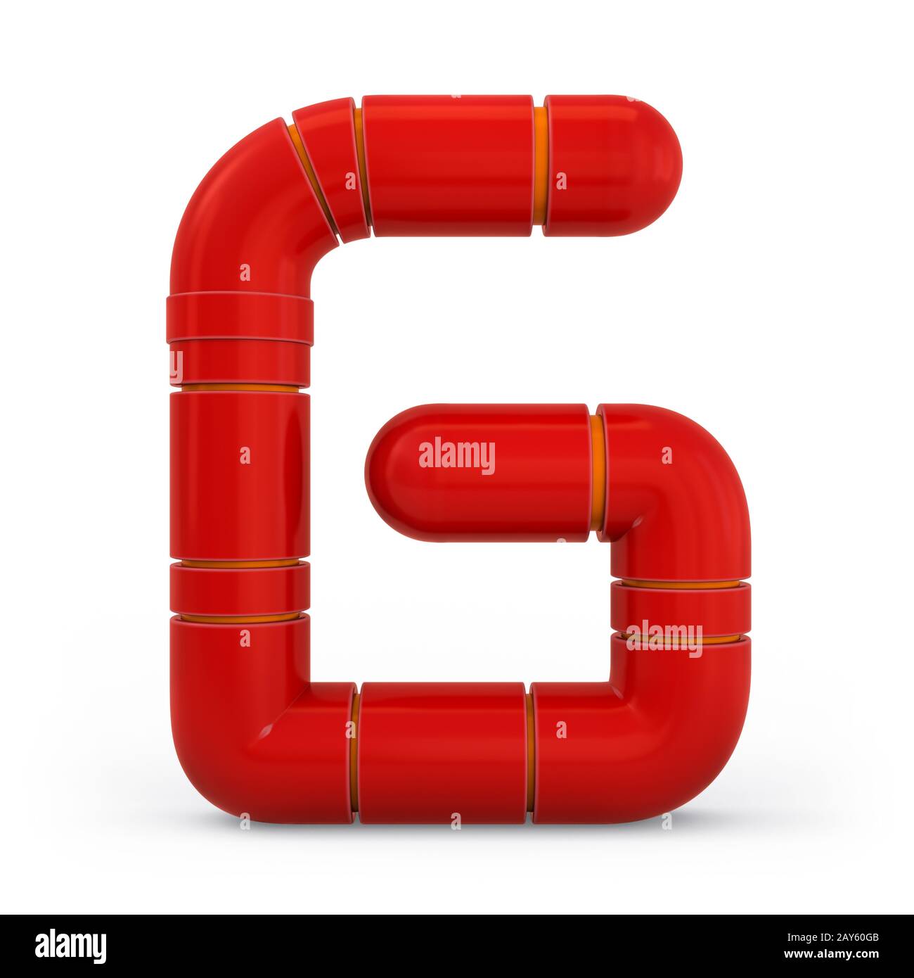 Capital letter G. Uppercase. Metallic futuristic red font. Mechanical ...