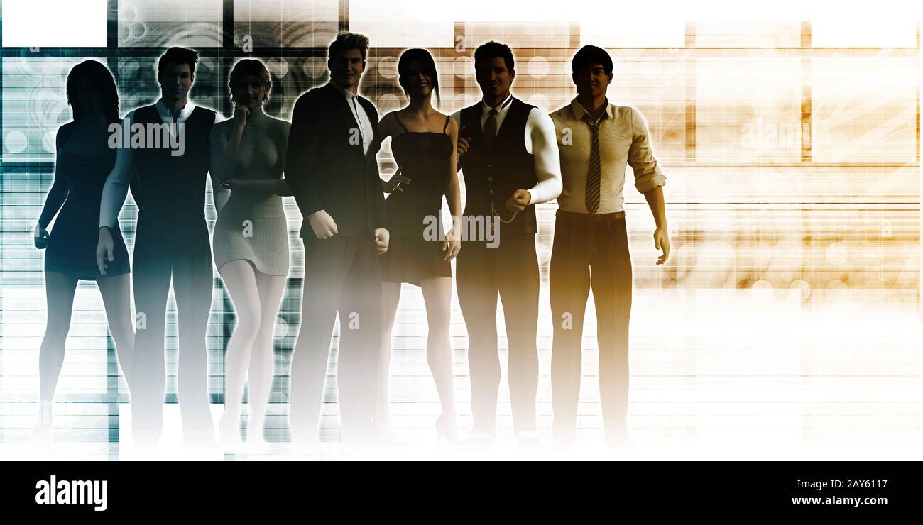 Group of Executives Standing Together Stock Photo - Alamy