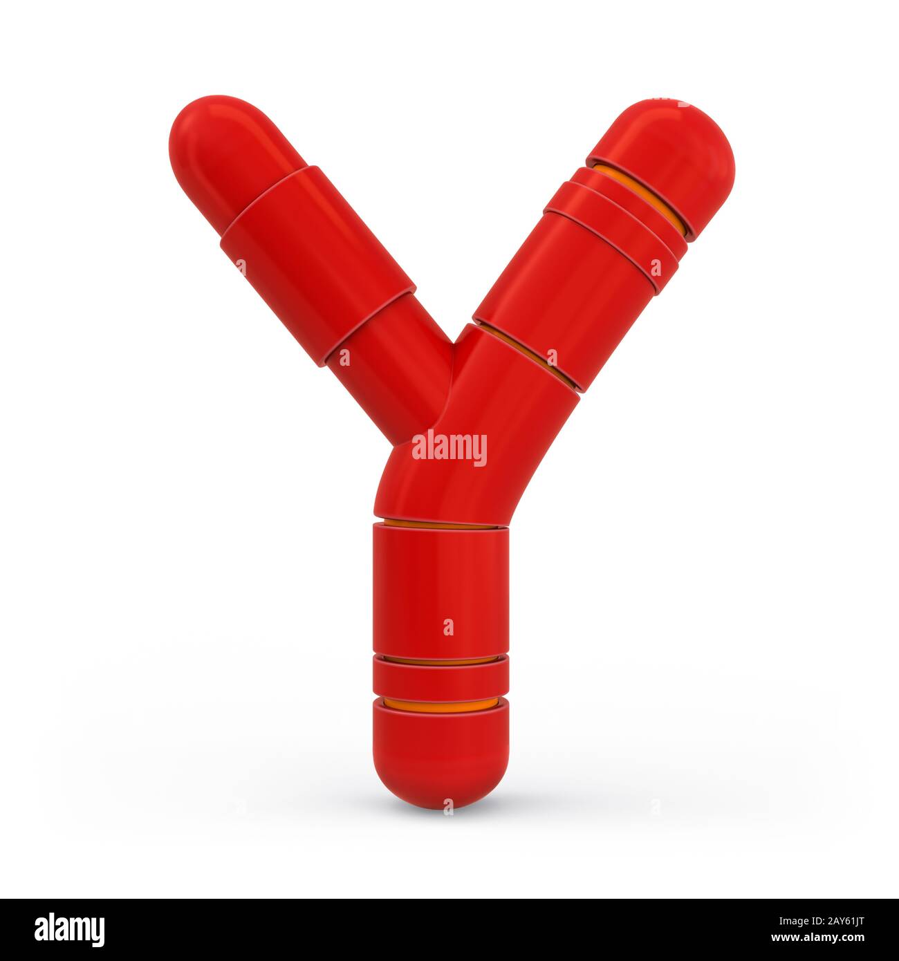 Capital letter Y. Uppercase. Metallic futuristic red font. Mechanical ...