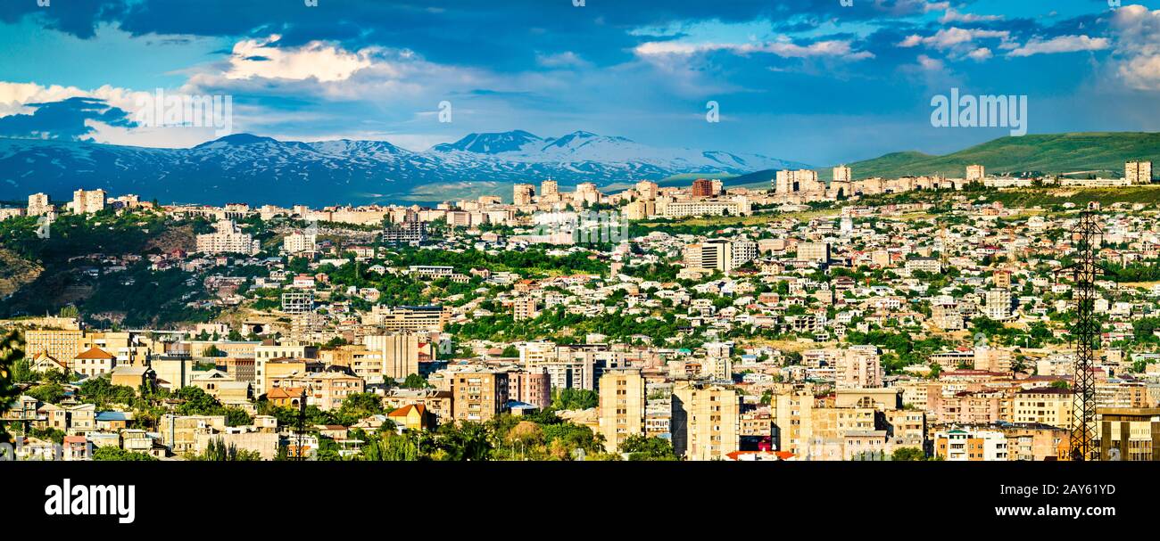Cityscape of Yerevan in Armenia Stock Photo - Alamy