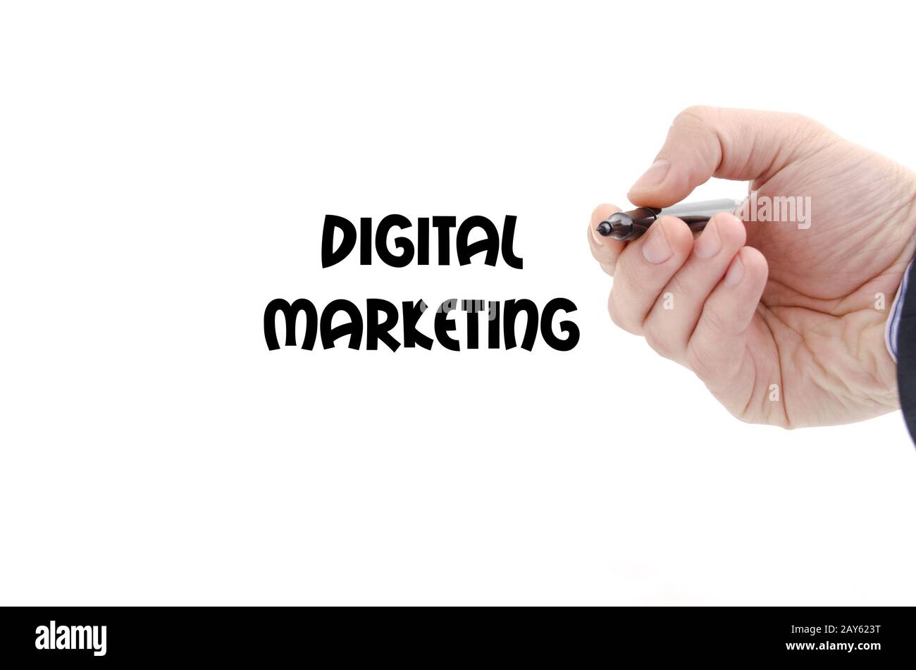 Digital marketing text concept Stock Photo - Alamy