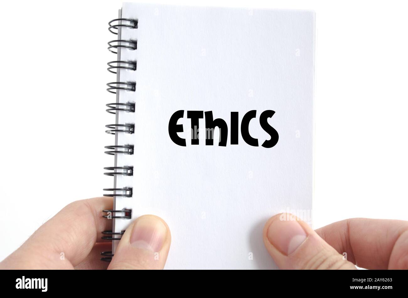 Ethics text concept Stock Photo - Alamy