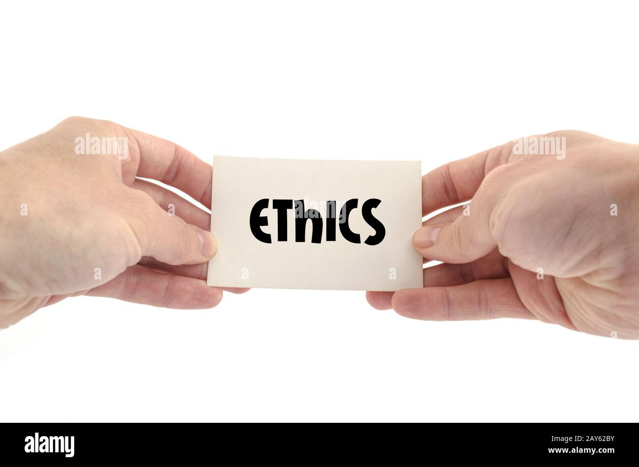 Ethics text concept Stock Photo - Alamy