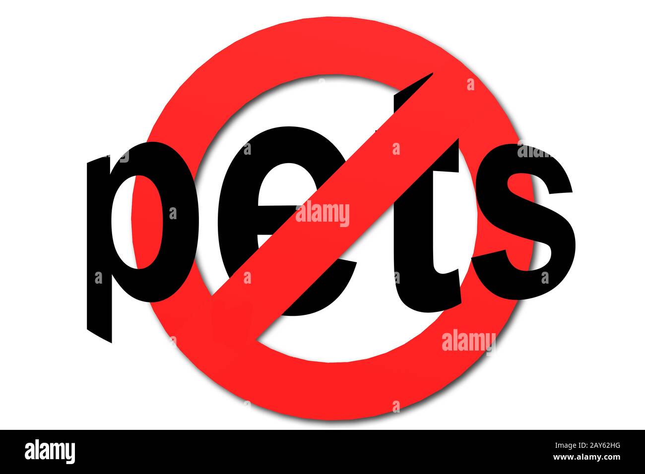 Attention pets sign Cut Out Stock Images & Pictures - Alamy