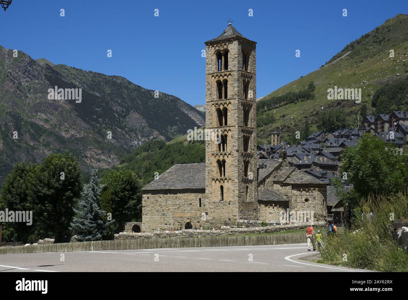 Romanesque church from Twelfth Century in Vall de Boi in the spanish ...