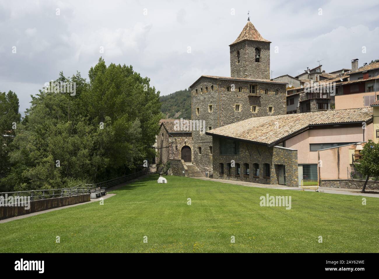 Romanesque church from Twelfth Century in Vall de Boi in the spanish ...
