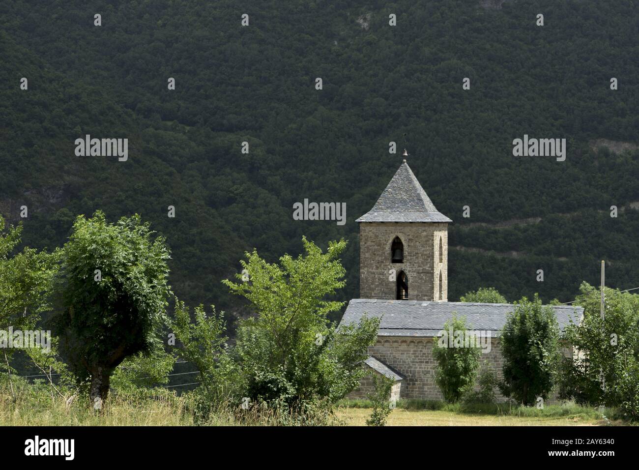 Romanesque churches in the village of Taull in the Spanish Pyrenees ...